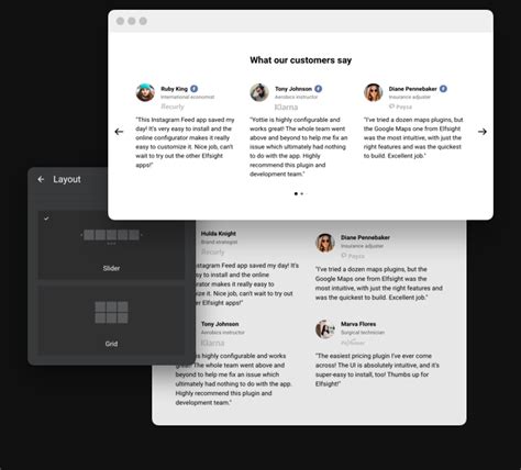customer testimonials slider — widget for any website easy and free
