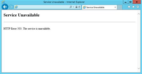 how to fix error 503 the service is unavailable iis [2021]