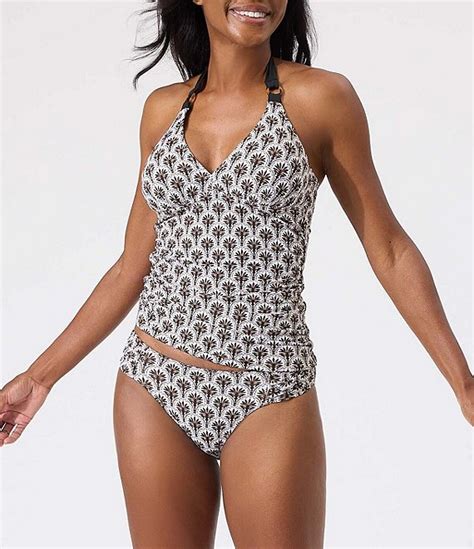 Tommy Bahama Playa Brava Sanibelle Reversible Ring Halterkini Swim Top