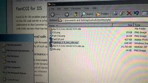 how to install php 5 4 3 on iis 5 1 in windows xp sp3