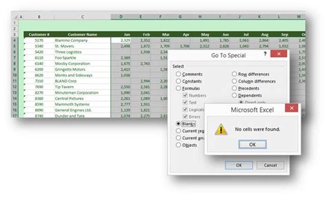 microsoft excel tips find and or replace all blanks