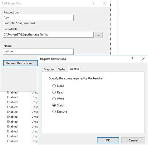 how to deploy python application using cgi on iis stack