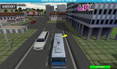 School Bus Parking 3d Tram Bus Cz