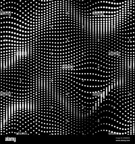Seamless Wavy Array Of Dots Pattern For Print Or Digital Use Stock
