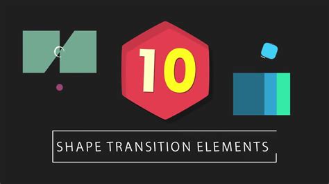 10 shape transitions stock motion graphics motion array