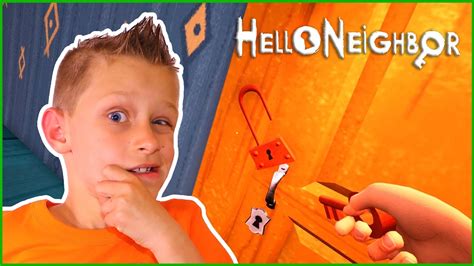 red key mini game in hello neighbor