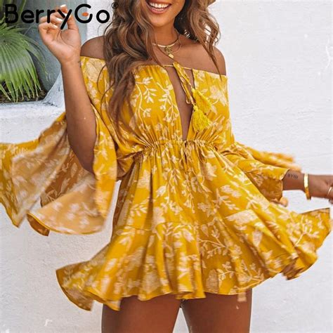 Berrygo Sexy Slash Neck Jumpsuit Romper Women Long Sleeve Tassel Lace