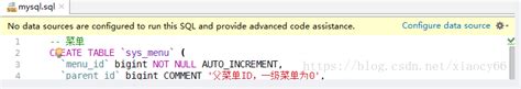 解决idea springboot项目sql文件打开提示no data sources are configured to run this