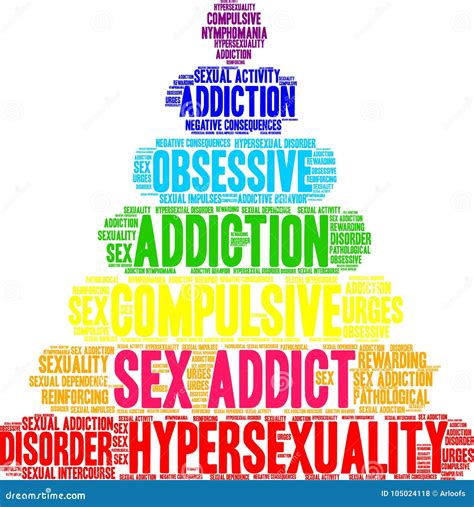 Sex Addict Word Cloud Stock Illustration Illustration Of Dependence