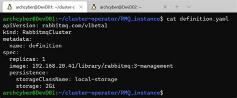 using rabbitmq cluster kubernetes operator step by step but failed to