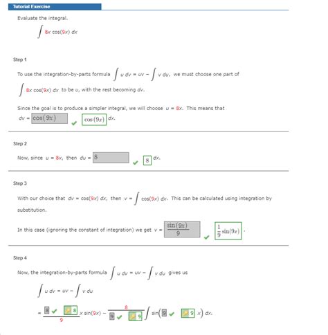 solved tutorial exercise evaluate the integral sx 8x
