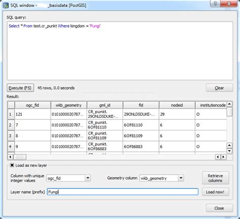 qgis using postgis can i define a layer using sql