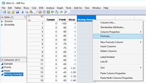 solved moving average and weighted moving average on a data set page