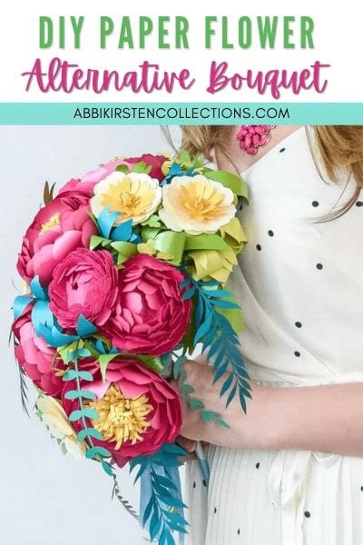 How To Make A Cascading Paper Flower Bouquet Abbi Kirsten Collections