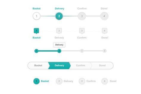 progress trackers ~ web elements ~ creative market