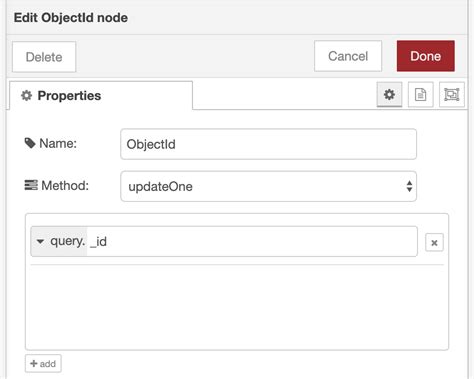 node red contrib mongodb node node red