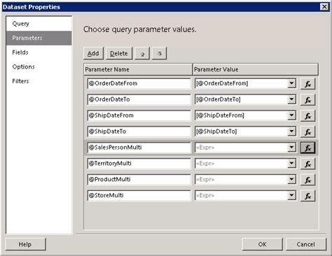 code u like ssrs multi value parameters with less fail