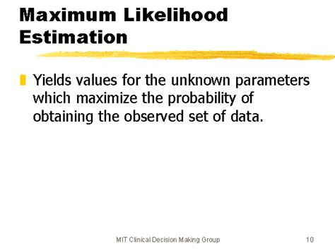 maximum likelihood estimation