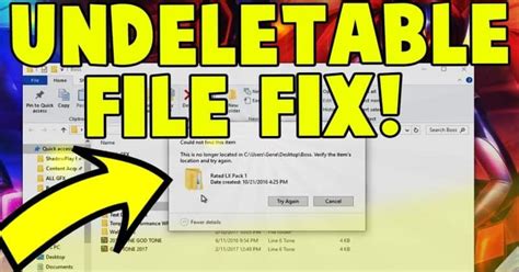 how to delete undeletable files and folders in windows