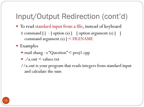 ppt cisc3130 redirection and pipe powerpoint presentation