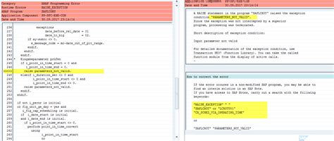 2482119 dump parameters not valid when selecting confirmation sap