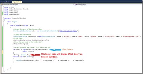 bytes matters how to display caml query generated by linq to