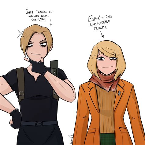 My Fan Art Illustrating Why I Like The Duo Of Ashley And Leon R