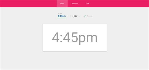 experiment material design stopwatch alarm and timer