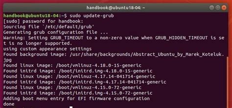 restore missing dual triple boot menu in ubuntu 18 04 ubuntuhandbook
