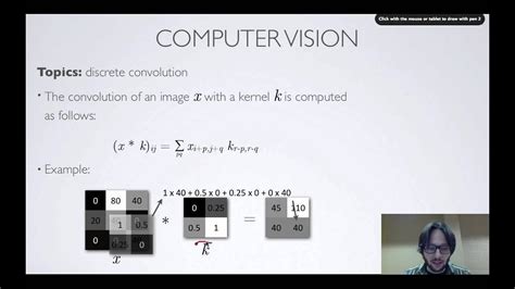 neural networks [9 4] computer vision discrete convolution youtube