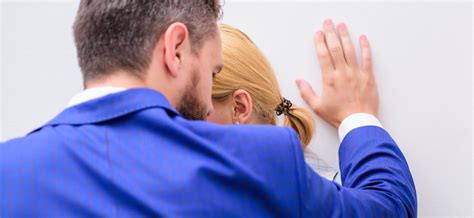 Protection Female Rights Abusive Boss Manager Putting His Hand On The