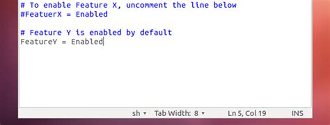 how to uncomment a file in linux systran box