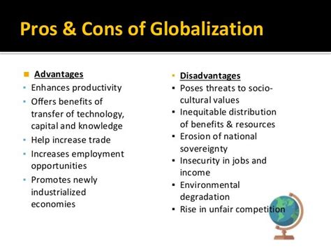 Globalization Advantages Essay