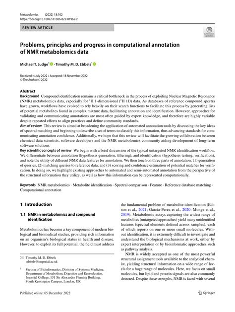 Pdf Problems Principles And Progress In Computational Annotation Of