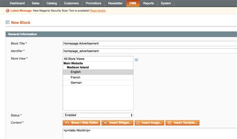 magento calling static block from phtml step 2 coders