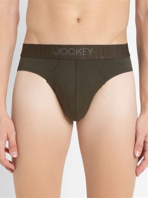 Jockey Ic31 Pack Of 2 Pima Cotton Briefs With Exposed Waistband