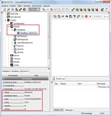 hiscada pro acessando banco de dados microsoft sql server — hiscada pro