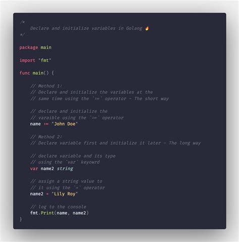 how to declare and initialize variables in golang or go melvin george