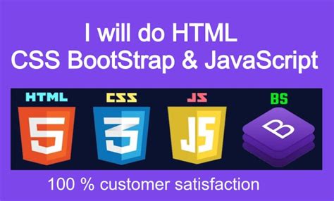 create responsive website in html css javascript bootstrap by