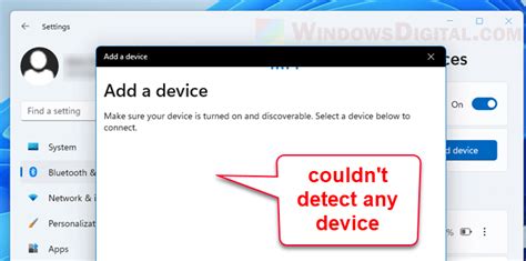 bluetooth not detecting devices in windows 11