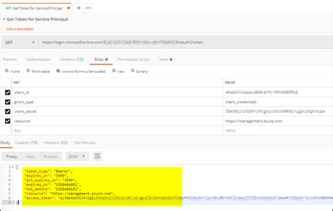 how to authenticate azure service principal with ‘client secret using