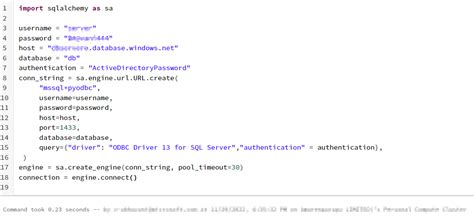 python unable to connect to synapse sql using pyodbc stack overflow