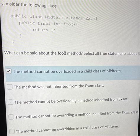 solved consider the following class public class midterm