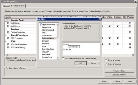 sql server profiler how to know which db is being hit using sql server