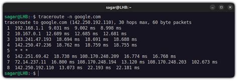 Traceroute Command Examples In Linux