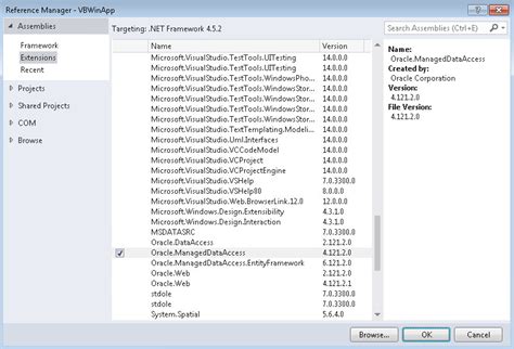 getting started with oracle data provider for vb version