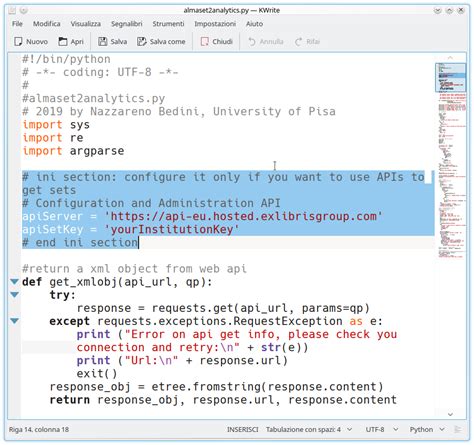 a script to use an alma set as a basis for analysis ex libris