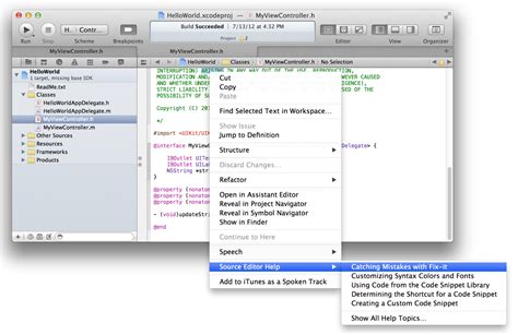 manage your workflow in xcode