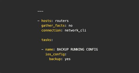ansible backup cisco configuration gmbytes