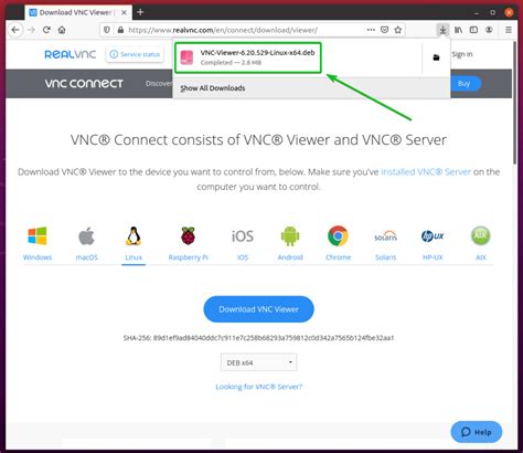 how to install realvnc vnc viewer on linux